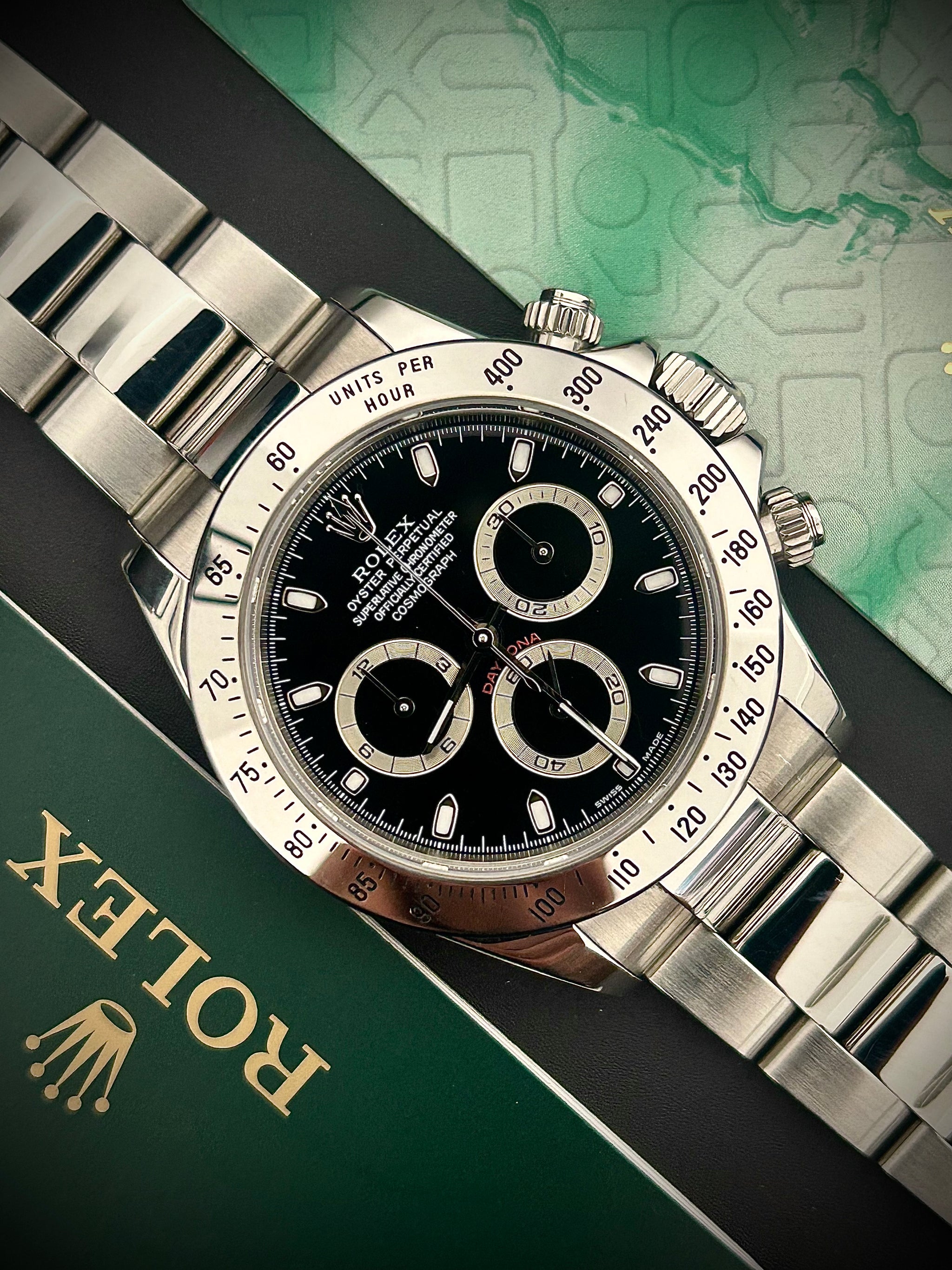 2004 ROLEX DAYTONA 116520, FULL SET, INC GST