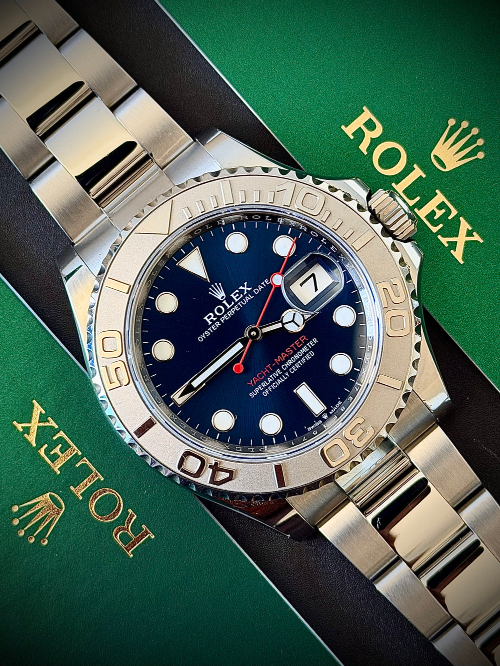 2022 ROLEX YACHT-MASTER 40, BLUE DIAL, 126622, BOX AND PAPERS, INC GST